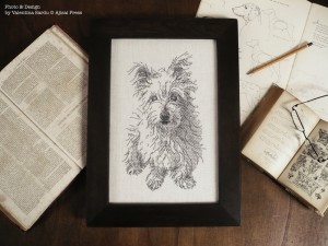 Blackwork Design: Puppy Dog – Ajisai Press